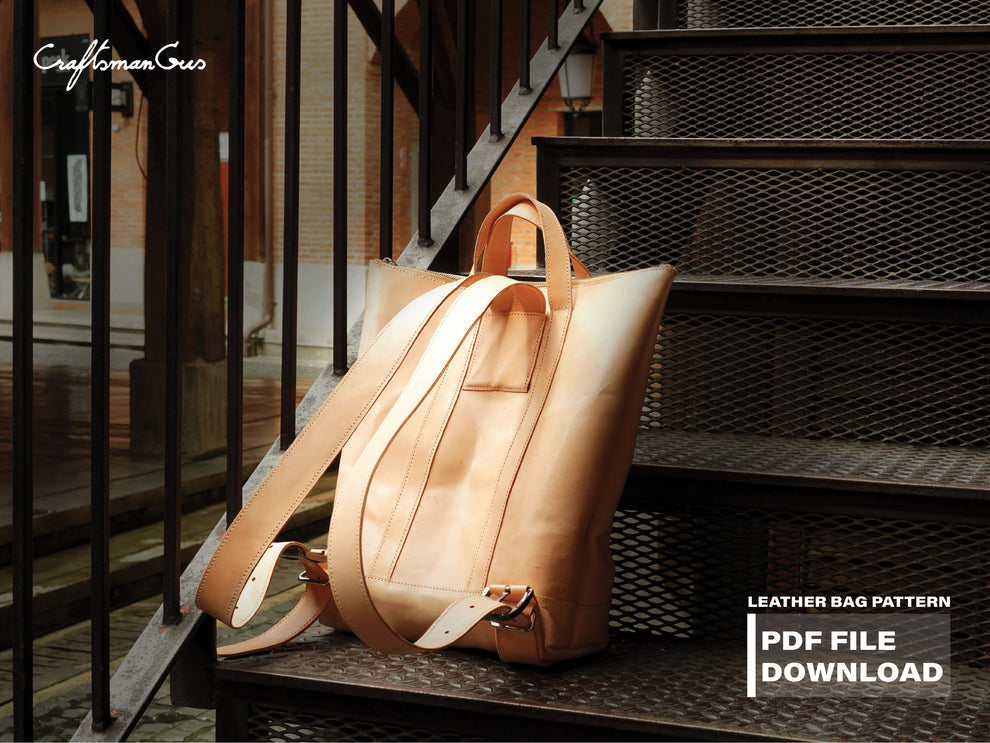 Half & Half Bag Pattern – Leather Bag Pattern