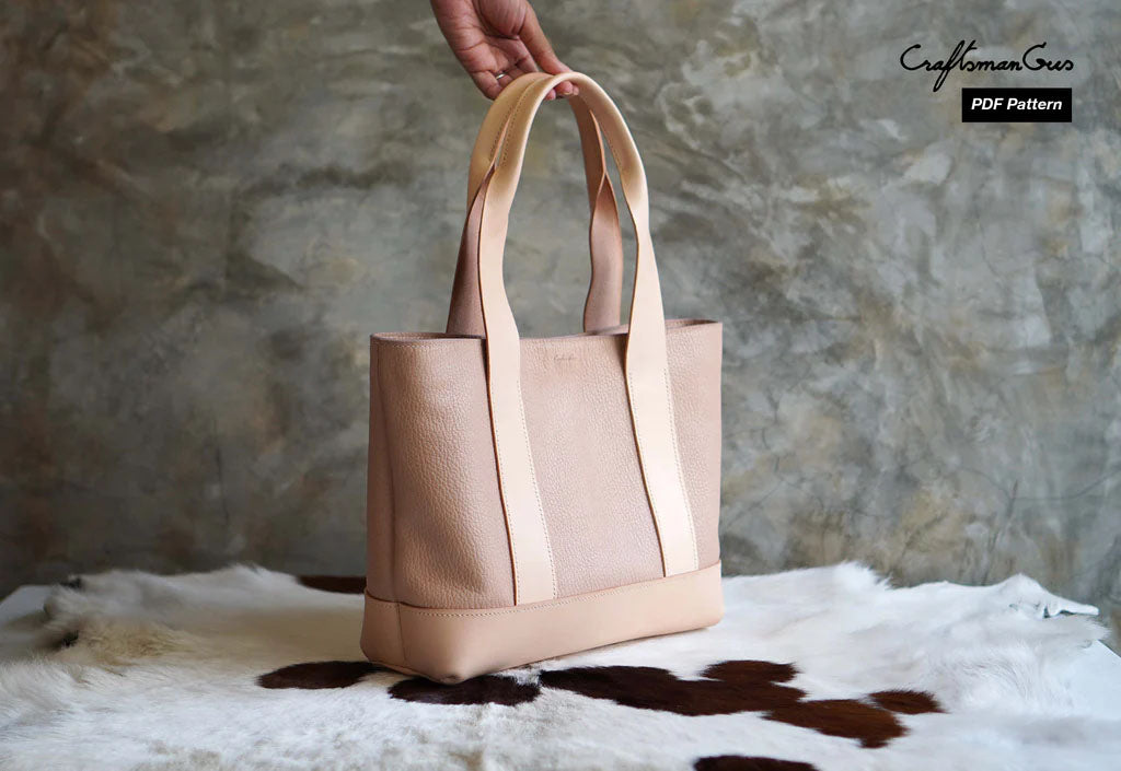 2 TOTE BUNDLE: Day & Lunch Tote Pattern – Leather Bag Pattern