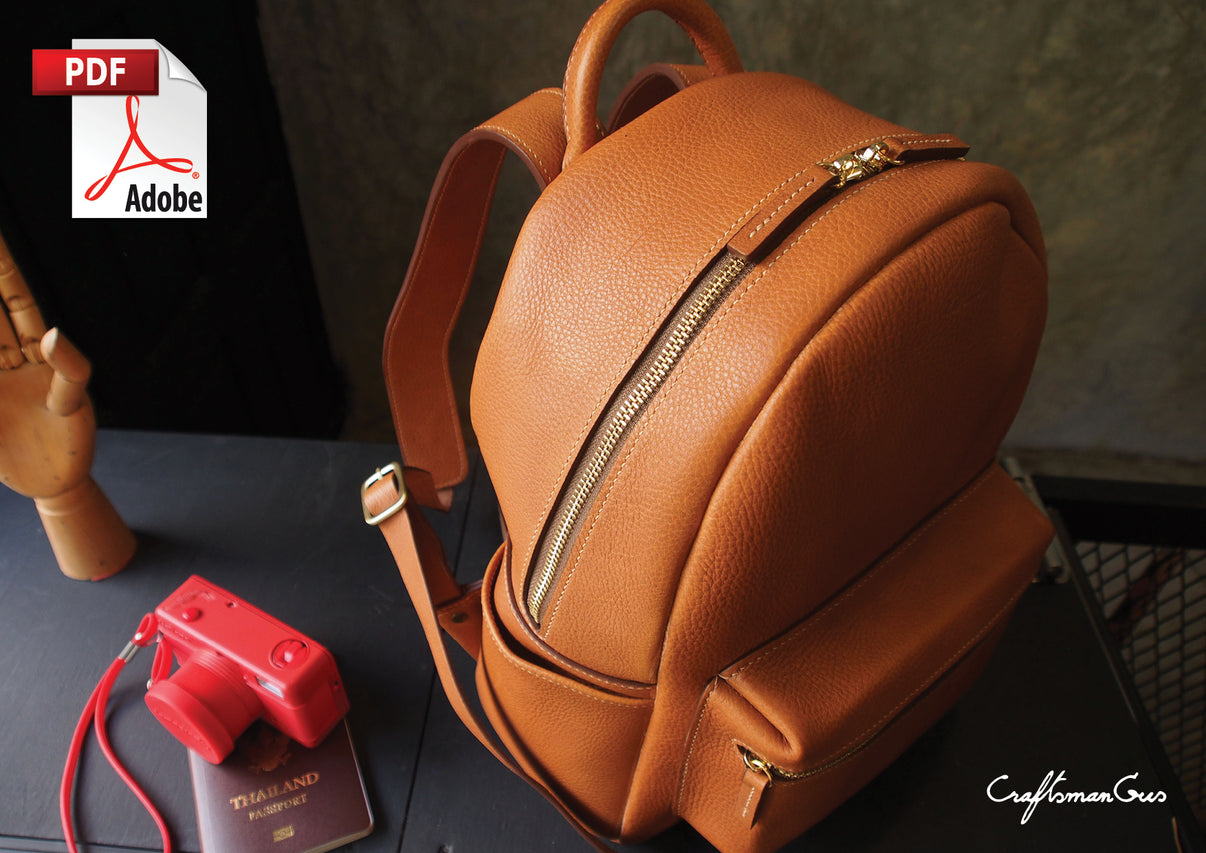 Leather Backpack Pattern – Leather Bag Pattern