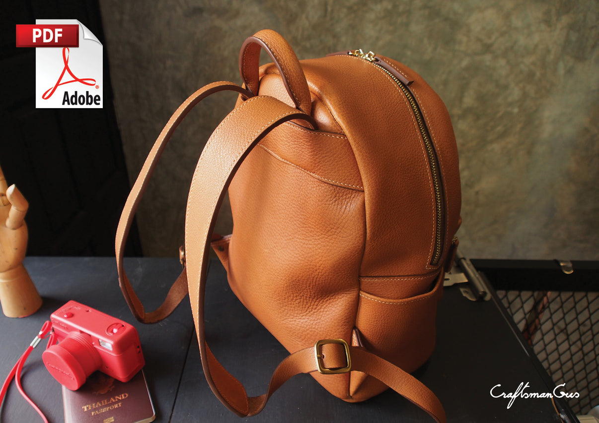 Leather Backpack Pattern – Leather Bag Pattern