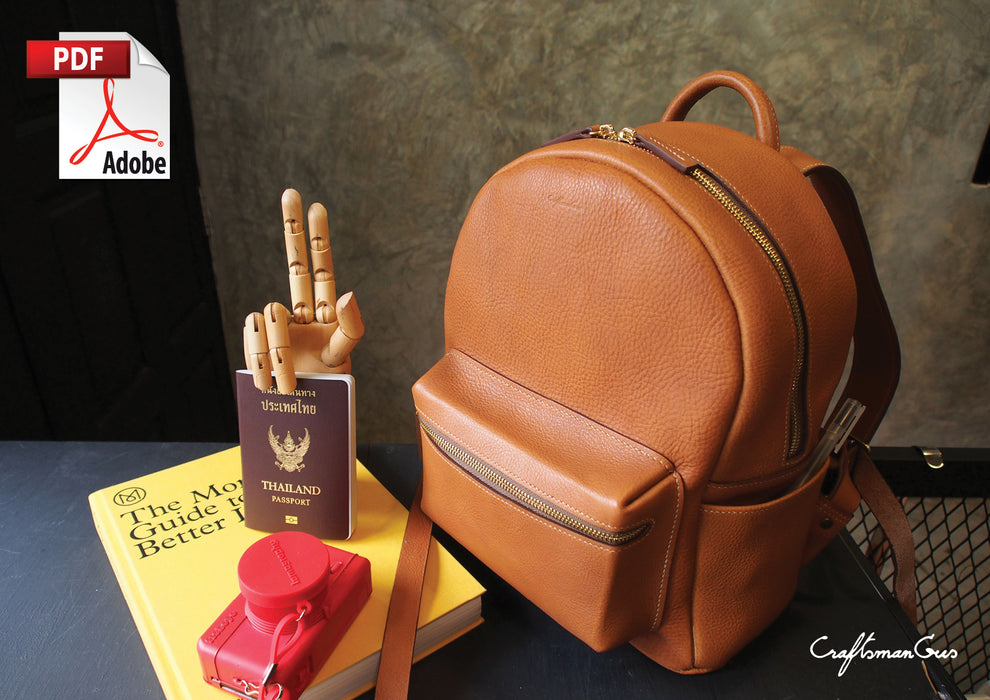 Leather Backpack Pattern – Leather Bag Pattern