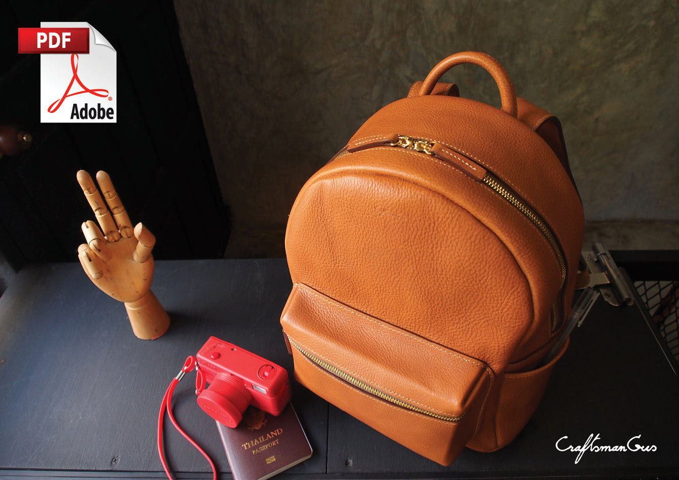 Leather Backpack Pattern – Leather Bag Pattern