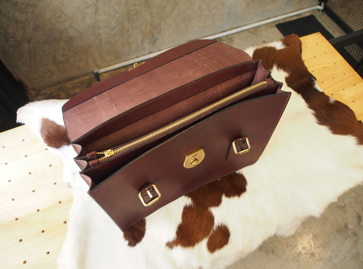 Triple Deck Briefcase Pattern – Leather Bag Pattern
