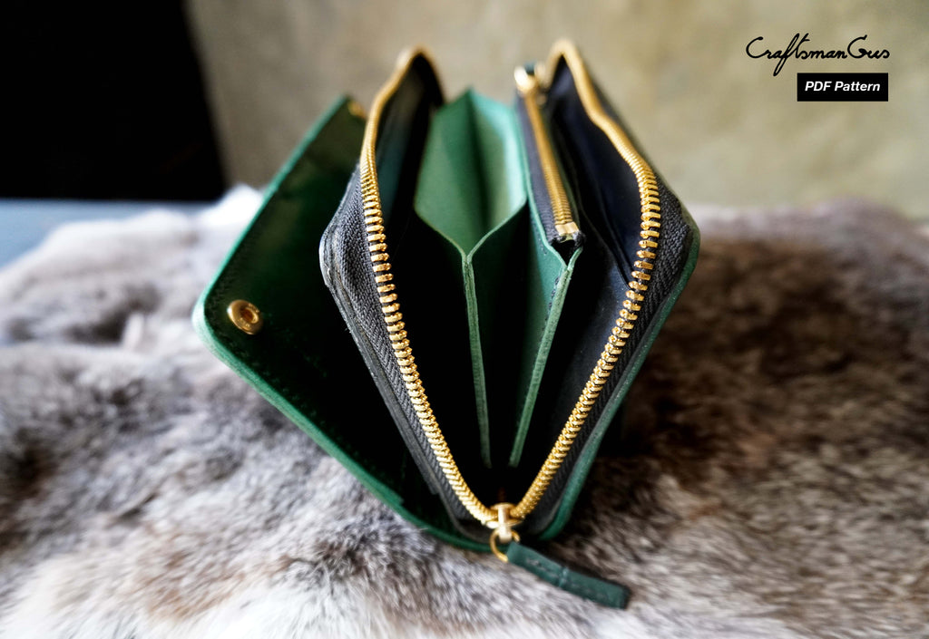 Continental Zipper Wallet Pattern – Leather Bag Pattern