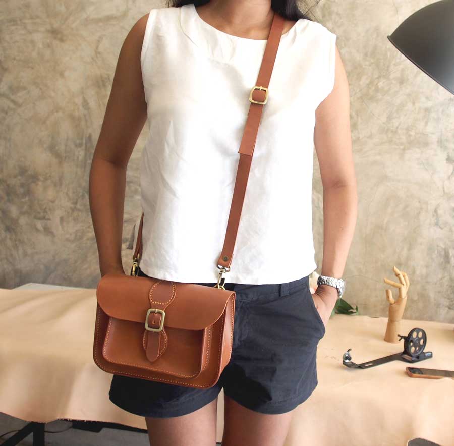 Leather Small Satchel Pattern – Leather Bag Pattern