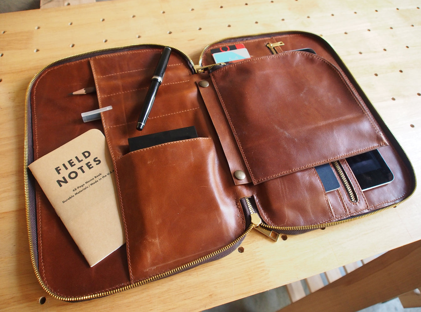 Leather Organizer Pattern – Leather Bag Pattern
