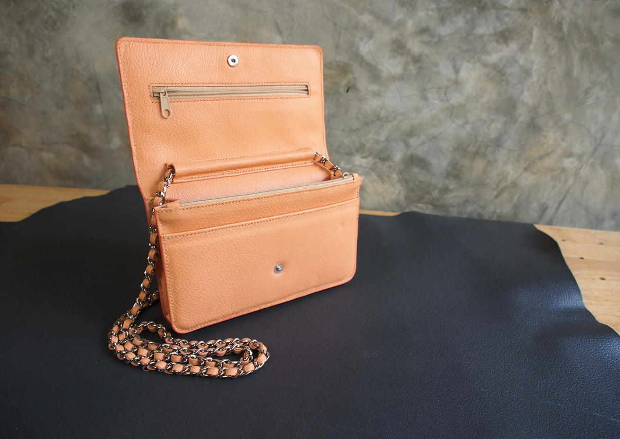 Wallet on Chain Leather Pattern – Leather Bag Pattern